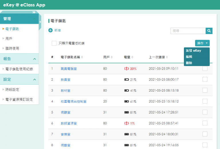 eKey @ eClass App 創新科技成就智慧校園 - eClass